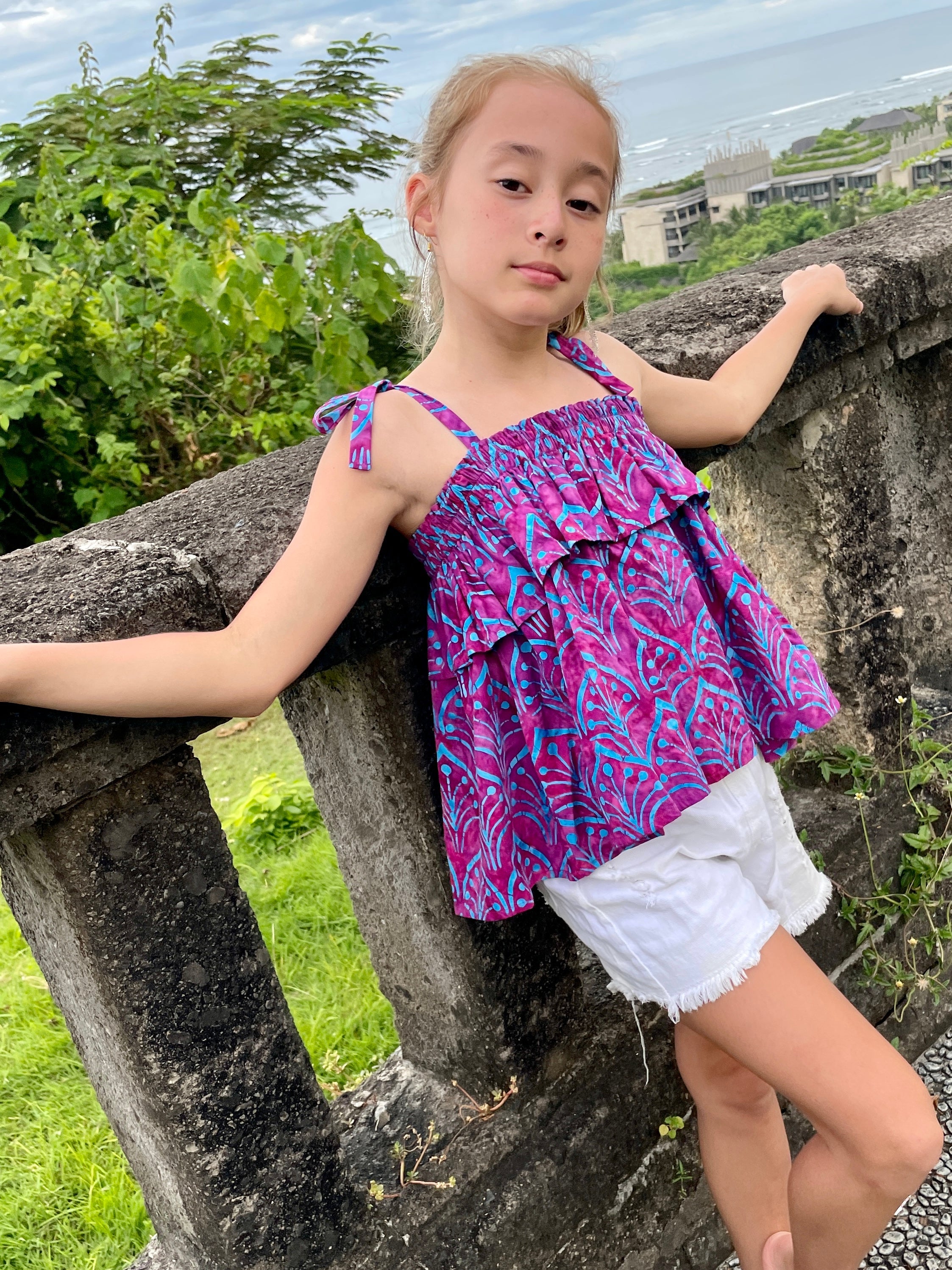 Shop Sustainable, Artisanal, Handmade Cotton Girls Tops in Dubai – vin ...